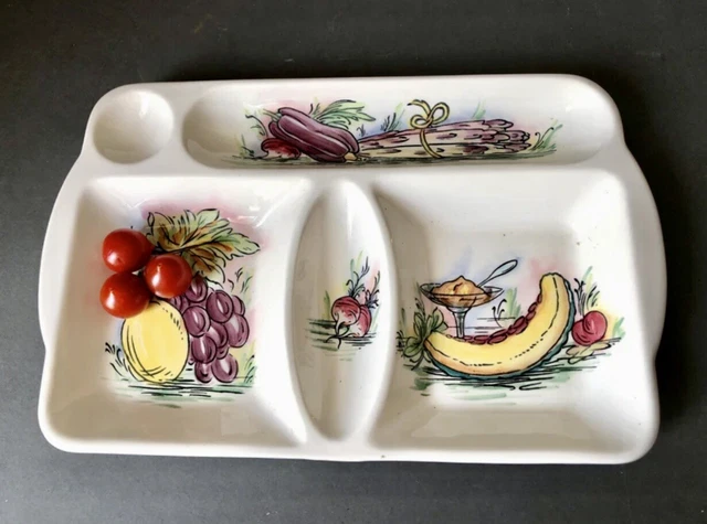 VINTAGE BESWICK POTTERY Serving platter, Party Dish Tray Horderves ...