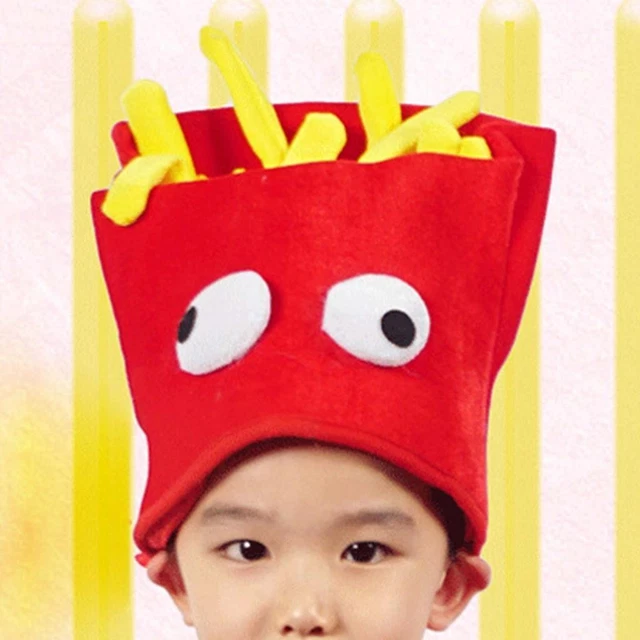 FRIES HAT COSPLAY Costume Head Accessories Carnival Cute Party Supplies ...