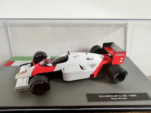 FORMULA 1 COLLECTION 1985 Mclaren MP4/2B Alain Prost 1.43 Scale F1 £16. ...