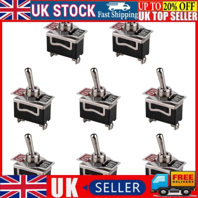 ON OFF TOGGLE Switch 2Pin 15A 250V 20A 125V SPST Rocker Switch ...