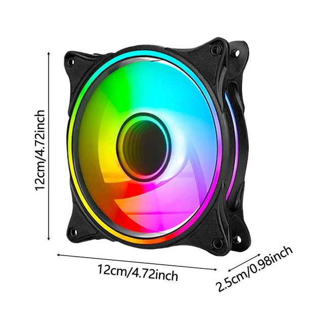 VENTILADOR COOLER 3 PIN Computer Case Fan Chassis Fan Cooling Fans ...