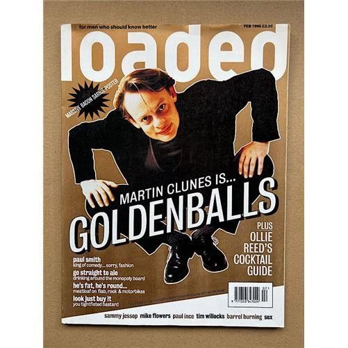 LOADED #22 FEBRUARY 1996 MAGAZINE Martin clunes/meatloaf/paul ince/gina ...