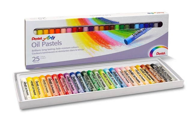 ARTS OIL PASTELS Assorted colours 1 pack of 25 sticks £6.76 - PicClick UK