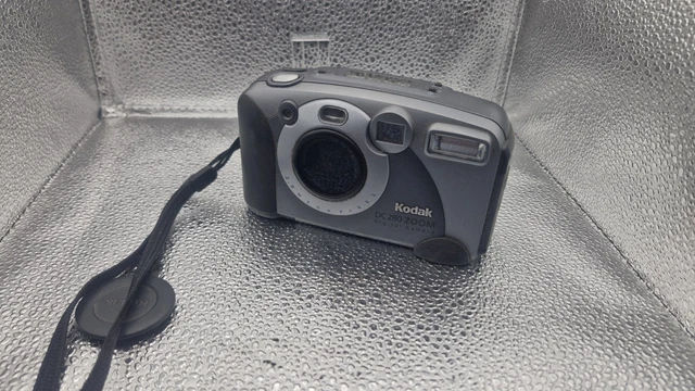 KODAK DC280 ZOOM Digital Camera Grey Retro Vintage , untested, spares ...