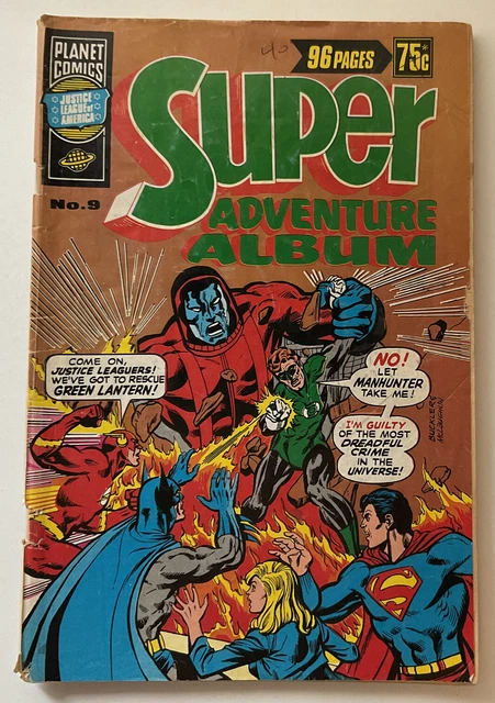 AUSTRALIAN COMIC: SUPER Adventure Album #9 Planet Comics 1977 $7.50 ...
