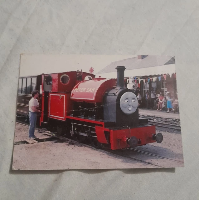 VINTAGE THOMAS THE Tank Engine - Peter Sam Train Postcard At Wharf ...
