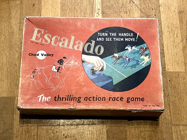VINTAGE ESCALADO HORSE Racing Game Chad Valley 1960s £17.99 - PicClick UK
