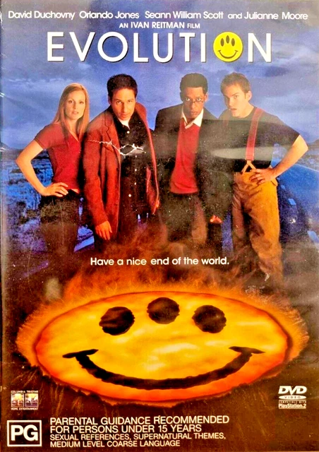 EVOLUTION (DVD, 2001) David Duchovny, Julianne Moore, Region 4 PAL ...
