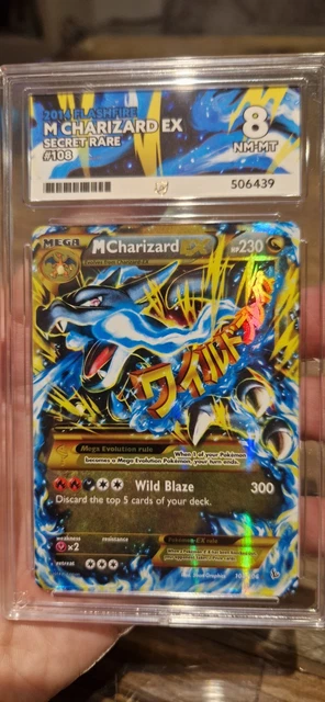 POKEMON CARD MEGA Charizard Ex Flashfire Secret Rare 108/106 Graded £16 ...