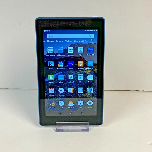 AMAZON FIRE 7 (9th Gen) 16GB Storage Blue Wi-Fi Only 7in screen ...