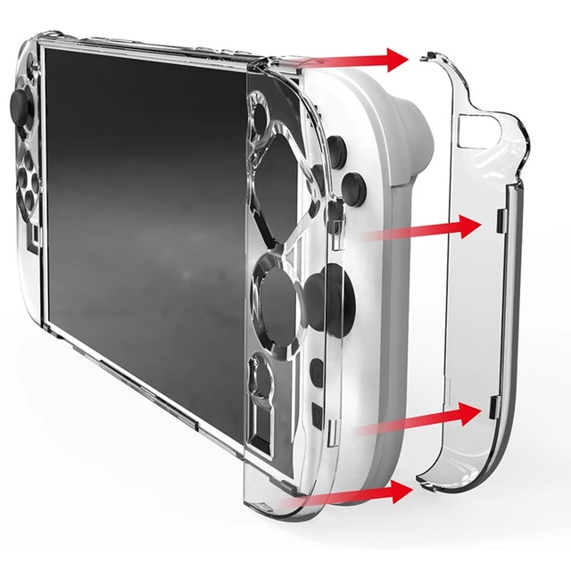 TRANSPARENT DOCKABLE CASE for Nintendo Switch 2 Full Access to All ...