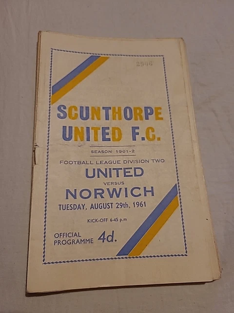 10 X SCUNTHORPE Home Programmes 1961-1969 £8.00 - PicClick UK