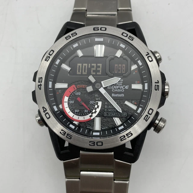 CASIO BLACK MENS Analogue-Digital Watch Edifice ECB-40 - With Box - VGC ...