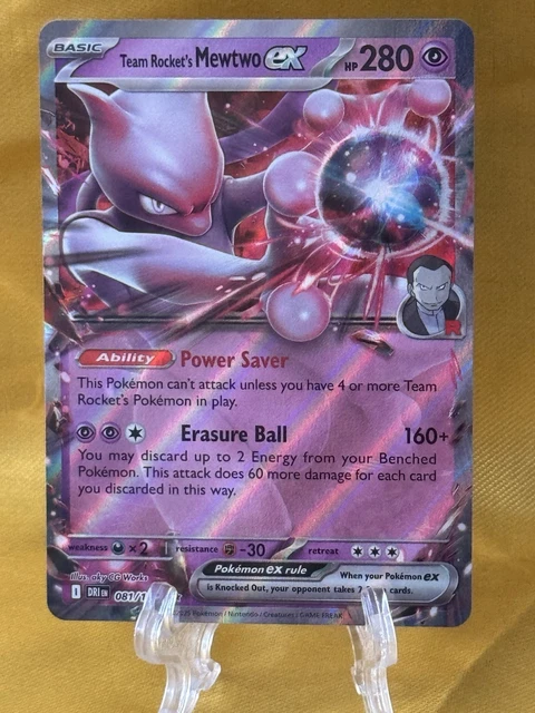 TEAM ROCKET'S MEWTWO ex 081/182 Sv10: Destined Rivals Holo £4.52 ...