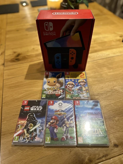 NINTENDO SWITCH OLED Console With Zelda, Mario, Pokémon And Lego Games ...