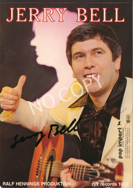 CARTA AUTOGRAFA 100% originale autografa firmata a mano Jerry Bell J1 ...