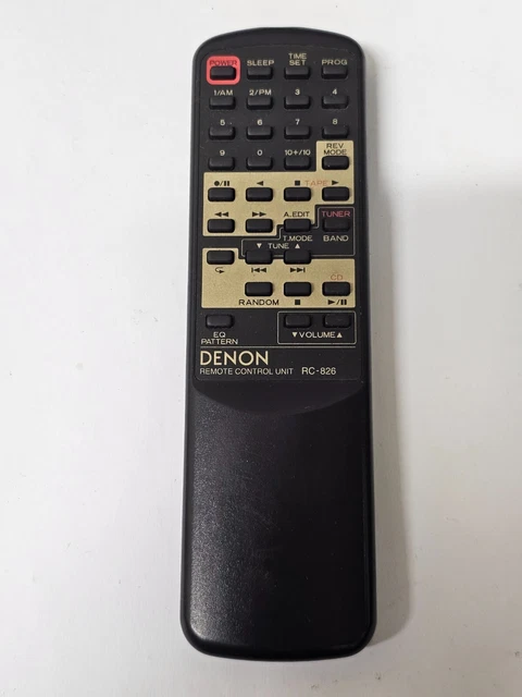 GENUINE ORIGINAL DENON Rc-826 Hifi System Remote Control £14.99 ...