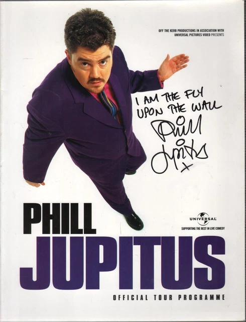 PHILL JUPITUS OFFICIAL Tour Programme tour programme UK A4 tour colour ...
