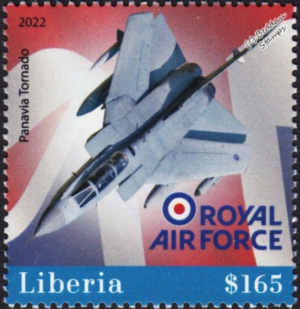ROYAL AIR FORCE RAF PANAVIA TORNADO Aircraft Stamp (2022 Liberia) £2.49 ...