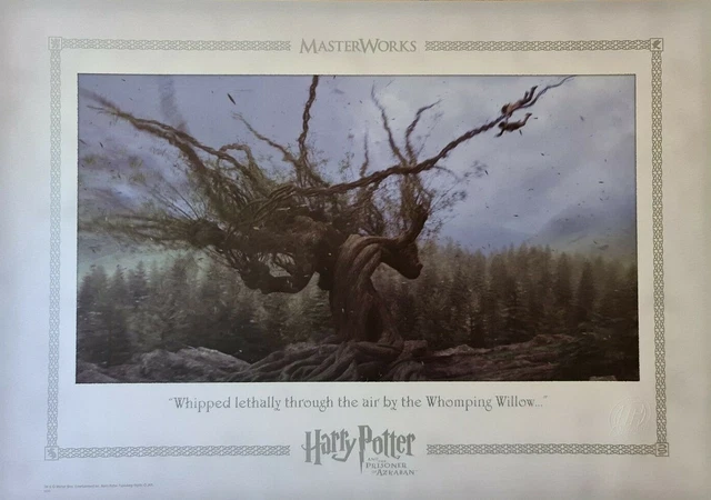 HARRY POTTER LIMITED Edition Whomping Willow Lithograph. Prisoner Of ...