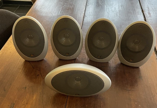 KEF HTS1001 KHT1005 ( 5 Piece) EGG SATELLITE SURROUND SPEAKER SYSTEM £ ...