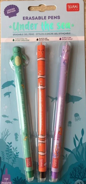PENNE CANCELLABILI ERASABLE legami under the sea EUR 120,00 - PicClick IT