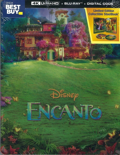 DISNEY ENCANTO 2-DISC 4K Limited-Edition Collectible SteelBook (Region ...