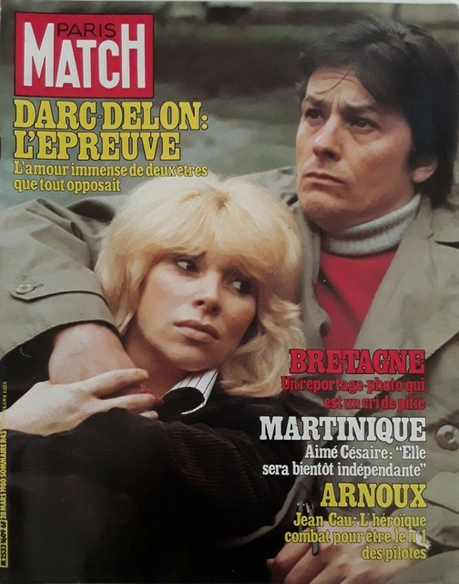 PARIS MATCH N° 1609 du 28 mars 1980 / Alain Delon & Mireille Darc : l ...