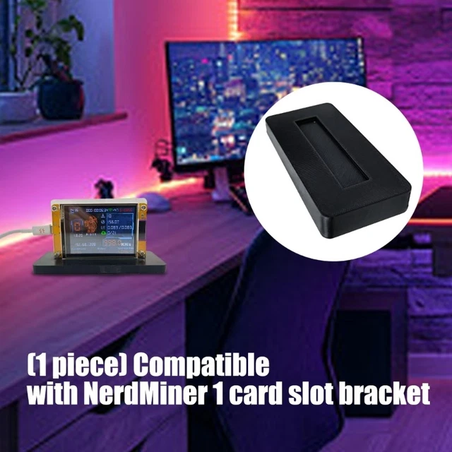 1 SLOT PLASTIC Holder For NerdMiner Mining Equipment $6.57 - PicClick AU