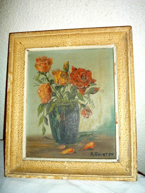 TABLEAU HUILE SUR toile originale signée oil on canvas signed R ...