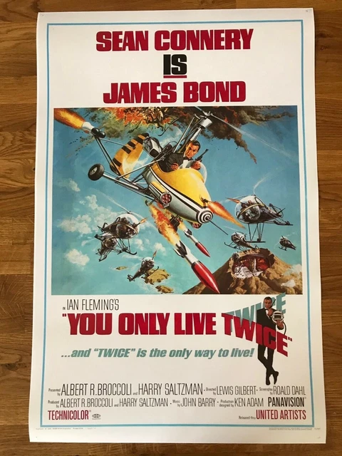 LARGE MOVIE POSTER James Bond You Only Live Twice (430mm x 650mm) EUR 4 ...