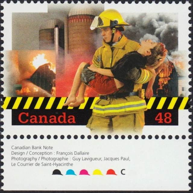 FIREFIGHTER = COLOUR IDENTIFYING MARKS = UNIFORM = MNH Canada 2003 ...