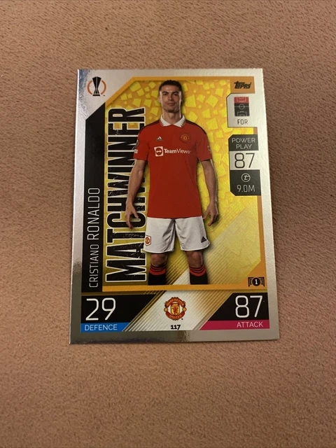 MATCH ATTAX 2022/23 Cristiano Ronaldo Base Card Matchwinner No 117 EUR ...