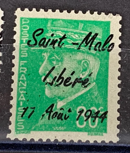 LOCAL FRANCE 1945 Liberation overprint Saint Malo MNH £2.49 - PicClick UK