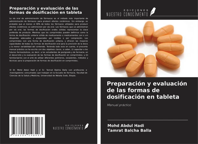 PREPARACIÓN Y EVALUACIÓN de las formas de dosificación en tableta Hadi (u. a.) EUR 36,79 ...