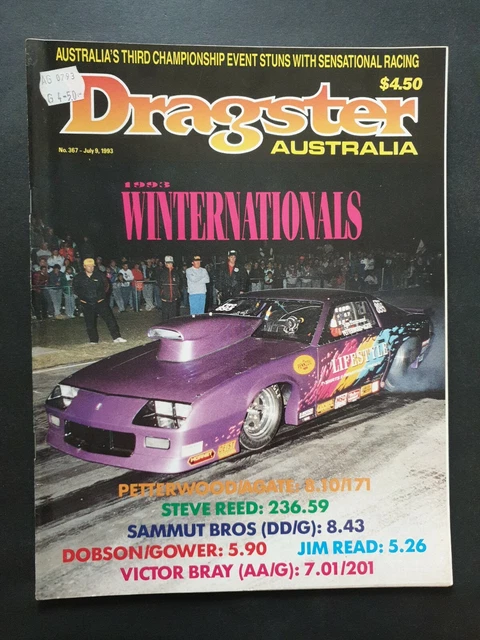 DRAGSTER AUSTRALIA - Drag Racing Magazine No.367 July 9, 1993 $7.64 ...