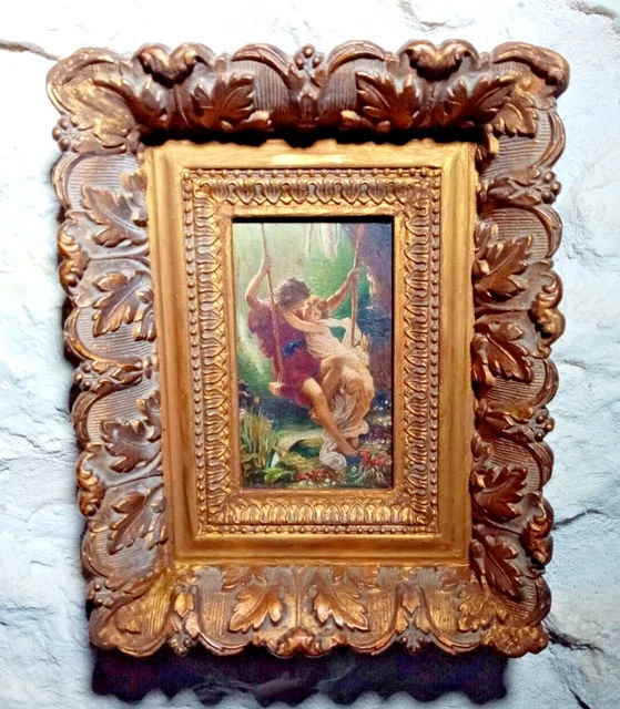 TABLEAU ANCIEN HUILE sur panneau XIXeme signée Daudy d'après le ...