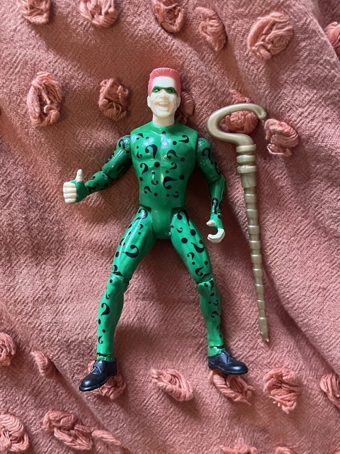 CUSTOM BATMAN FOREVER RIDDLER ACTION FIGURE Jim Carrey Kenner Loose ...