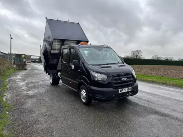 FORD TRANSIT 2.0 350 EcoBlue Leader Double Cab arb tipper 4dr Diesel ...