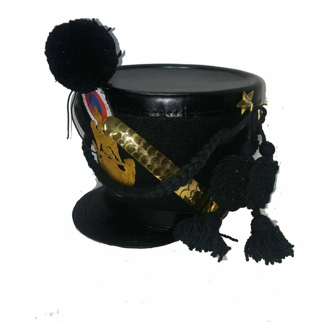 FRENCH NAPOLEONIC SHAKO Helmet, SHAKO HELMET Black £140.08 - PicClick UK