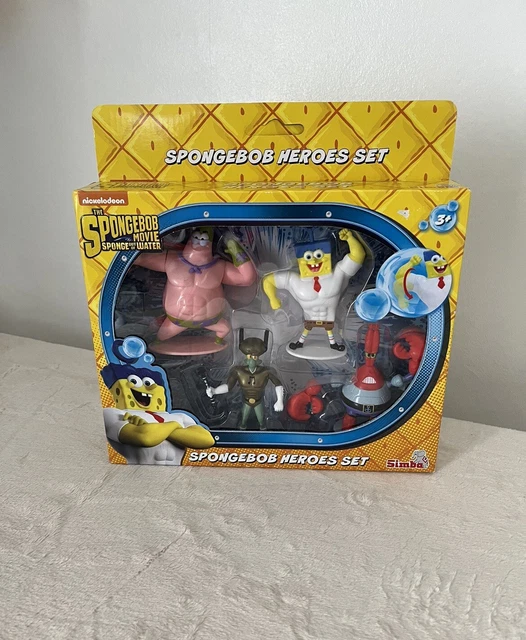SPONGEBOB SQUAREPANTS HEROES Set Movie Figures Simba Toys Nickelodeon ...