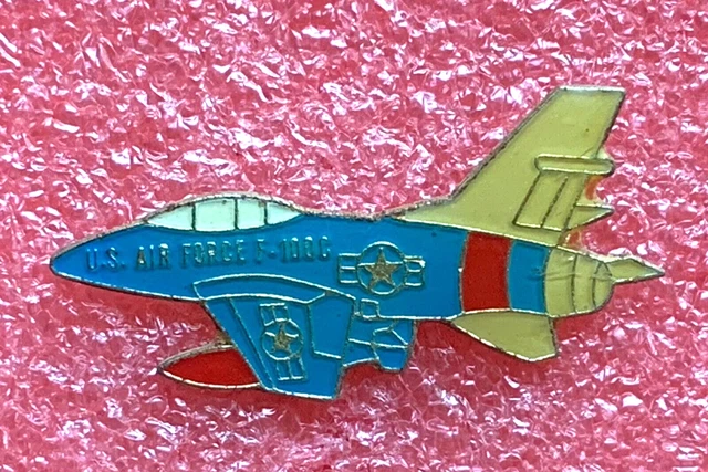T03 PINS AVION US AIR FORCE F100 SUPER SABRE Fighter jet plane Vintage ...