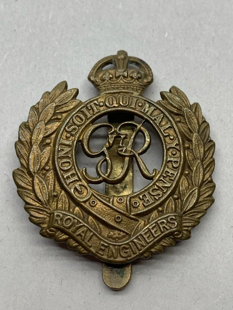 ORIGINAL WW2 BRITISH Army Kings Crown Cap Badge - RAF Royal Air Force ...