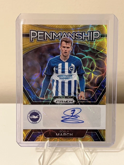 SOLLY MARCH 2023-24 Prizm EPL Choice Penmanship Auto Oro/10 EUR 35,92 ...
