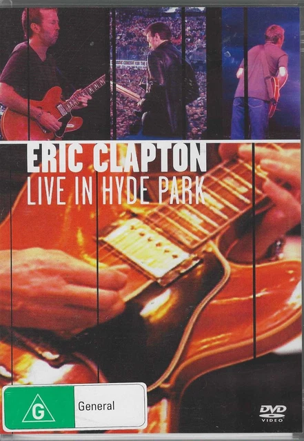 ERIC CLAPTON-LIVE IN Hyde Park (DVD, 1996) $6.99 - PicClick AU
