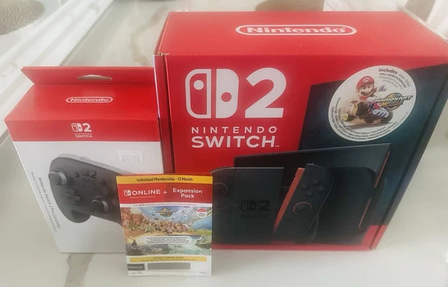 NINTENDO SWITCH 2 System w/ Mario Kart World + Pro Controller ...