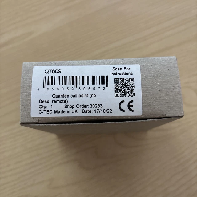 CTEC QUANTEC QT609 Addressable Call Point With Reset No remote. £10.80 ...