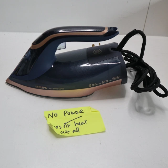 PHILIPS AZUR 8000 Series Steam Iron- DST8050/26 - NO POWER - RPI67 EUR ...