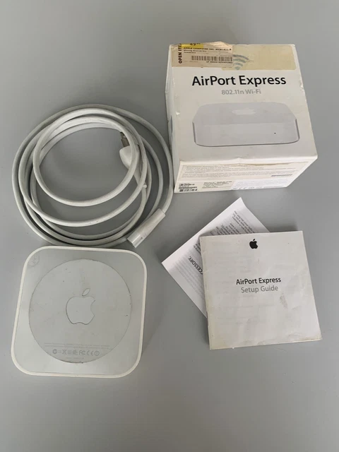 APPLE AIRPORT EXPRESS Base Station (2nd Gen) Model A1392 WiFi Router ...