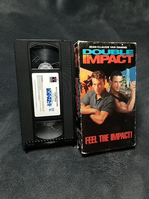DOUBLE IMPACT (VHS, 1992) VCR Tape Jean-Claude Van Damme Columbia ...